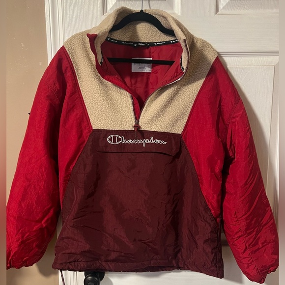 Champion | Jackets & Coats | Vintage Champion Quarter Zip Pullover ...